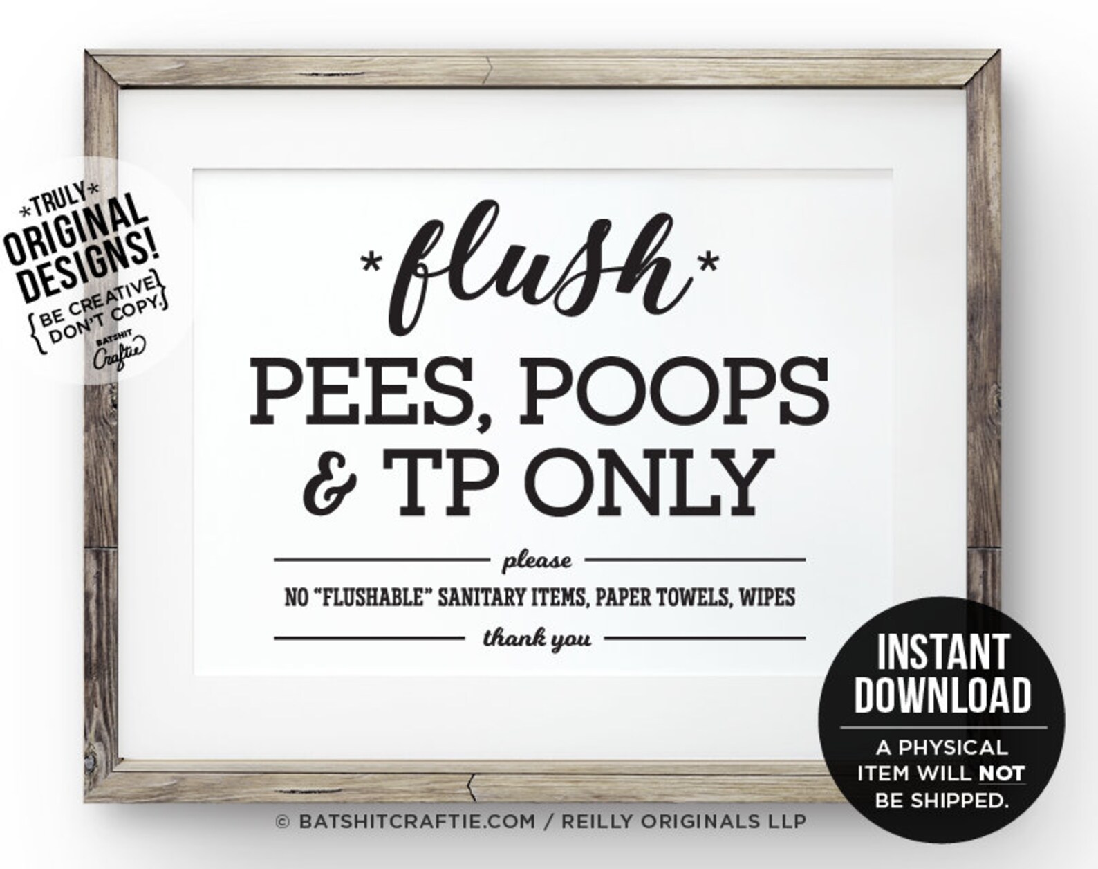 Bathroom Sign PRINTABLE Sensitive Plumbing Pipes Septic System - Etsy