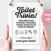 Printable Funny Bathroom Sign ~ Toilet Trivia {protected by Copyright ...