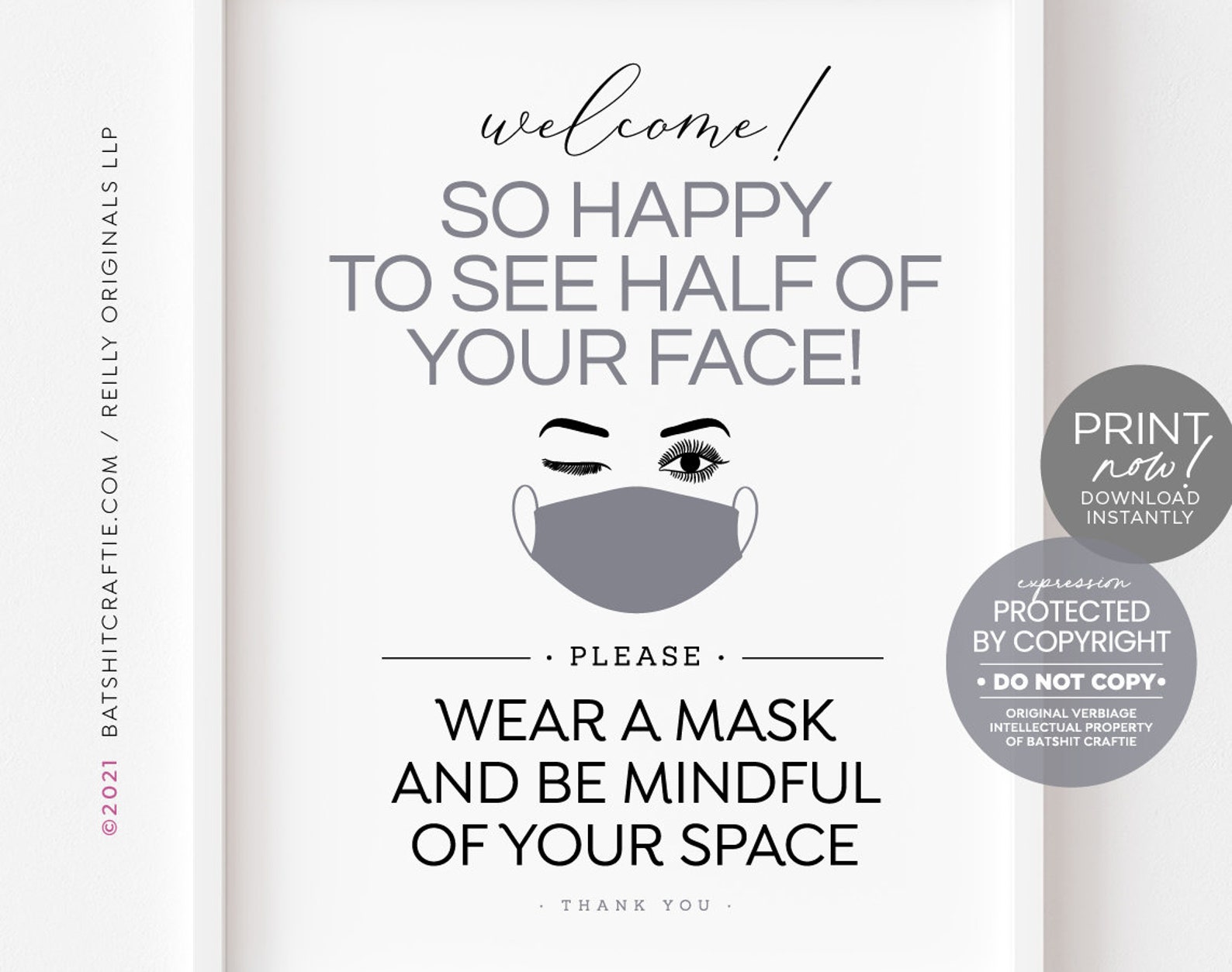 Funny Mask Required Printable Sign Instantly Download - Etsy