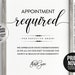 Appointment Required PRINTABLE SIGN Modern Simple Poster Cute Wash Hand ...