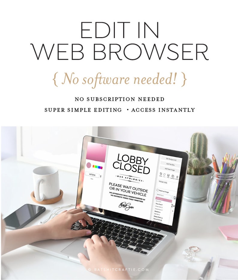 Lobby Remains Closed Fully Editable PRINTABLE SIGN - Etsy