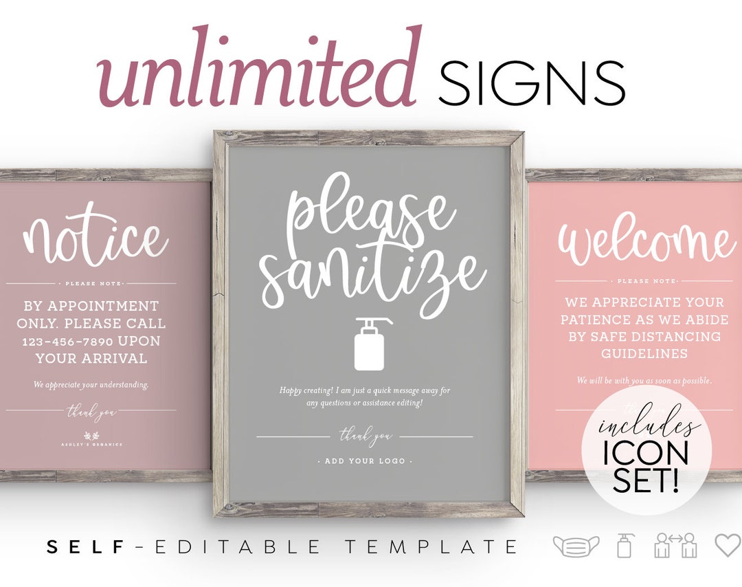 SALE Create Unlimited Custom Printable Signs Fully SELF - Etsy