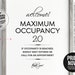 Maximum Occupancy PRINTABLE SIGN Fill in Modern Simple Poster for ...