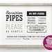 Sensitive Pipes PRINTABLE Bathroom Sign ~ Do Not Flush Toilet Paper ...