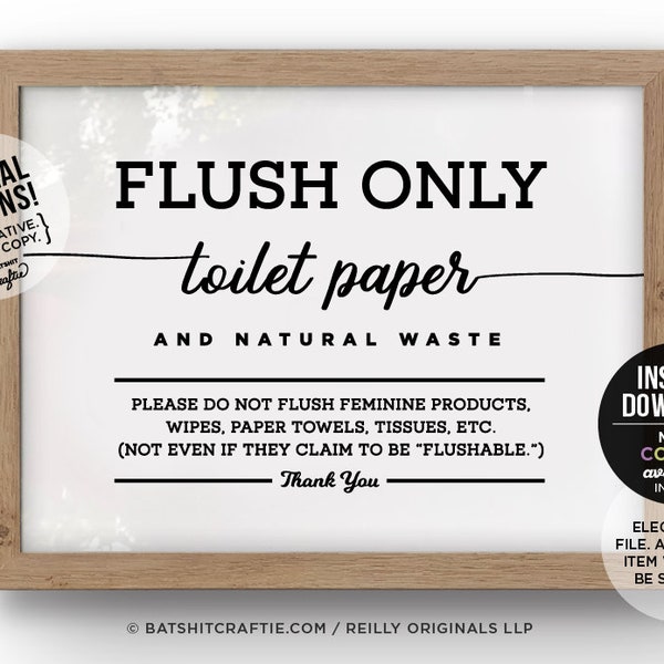 Pee Only Bathroom Sign - Etsy