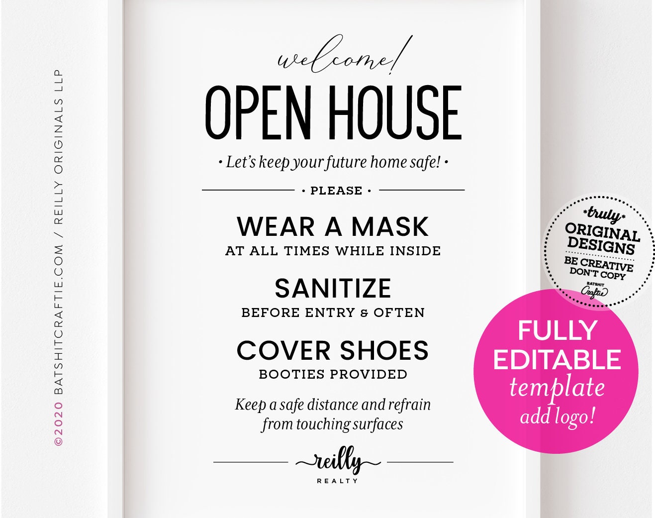 Fully Editable PRINTABLE Open House SIGN 8x10 11x14 Wear - Etsy