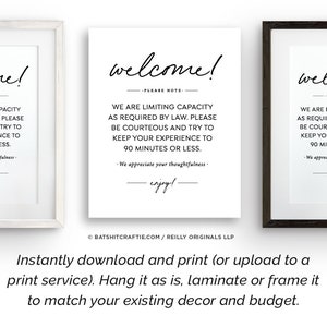 Limit Your Time PRINTABLE Sign ~ for Restaurants, Salons, Spas ...