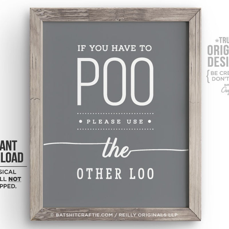 Bathroom Signs Do Not Poop - Etsy