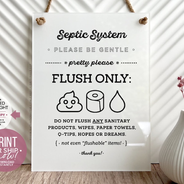 Gentle Septic Sign - Etsy