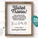 Printable Funny Bathroom Sign ~ Toilet Trivia {protected by Copyright ...