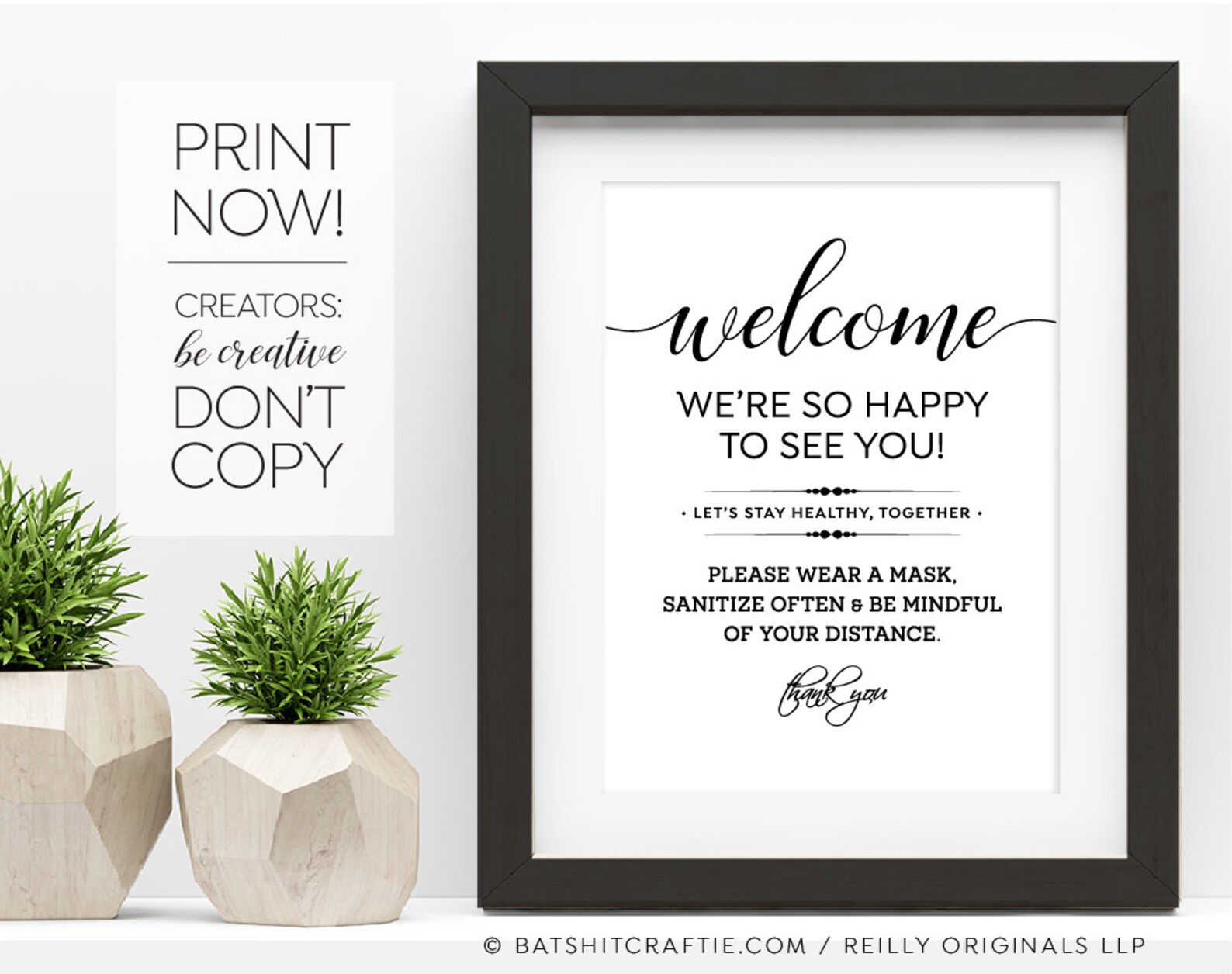 Please Wear a Mask Sanitize Social Distance PRINTABLE Sign - Etsy Canada