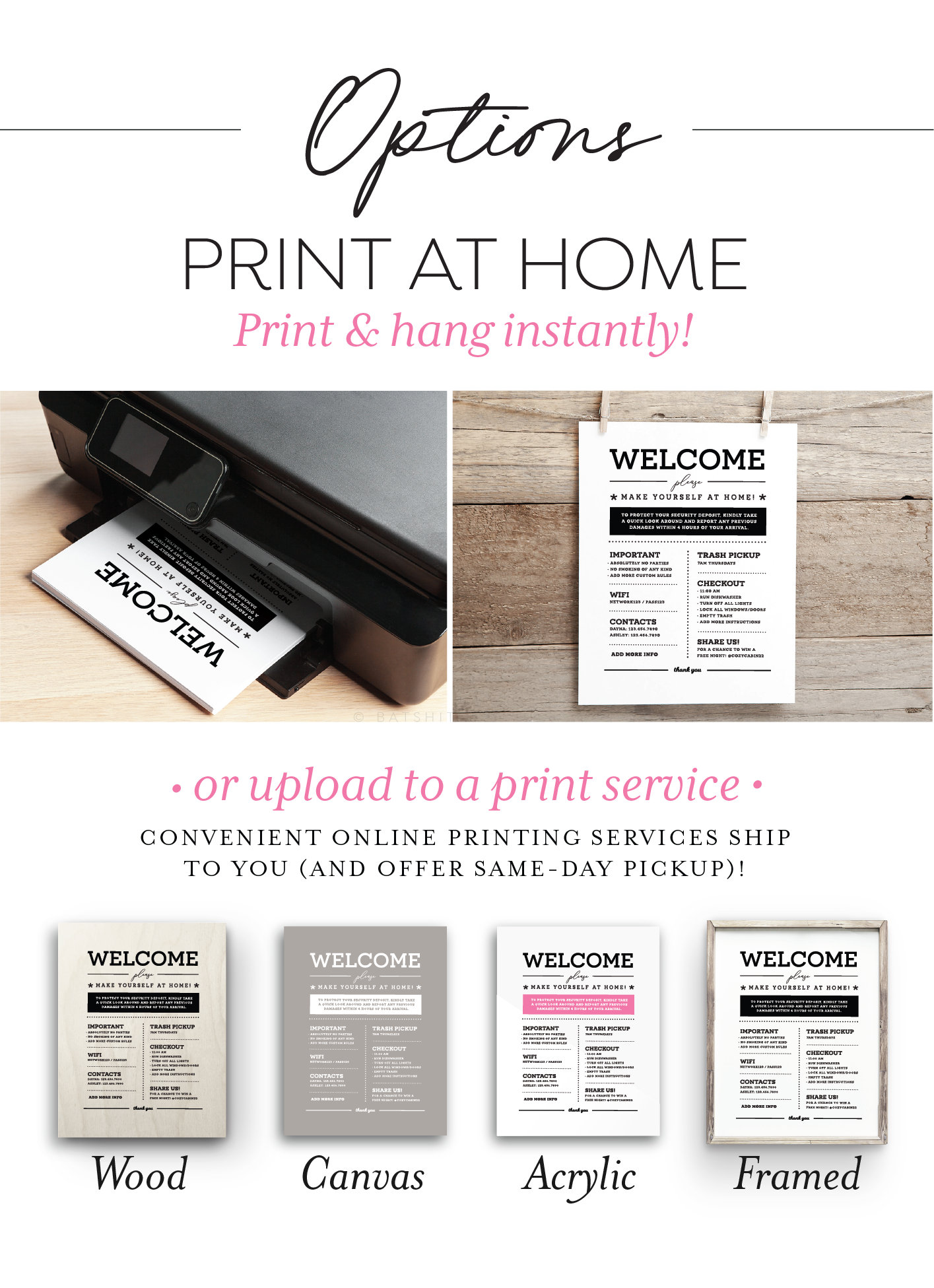 SUPER SALE Unlimited Printable Signs Fully Self-editable - Etsy