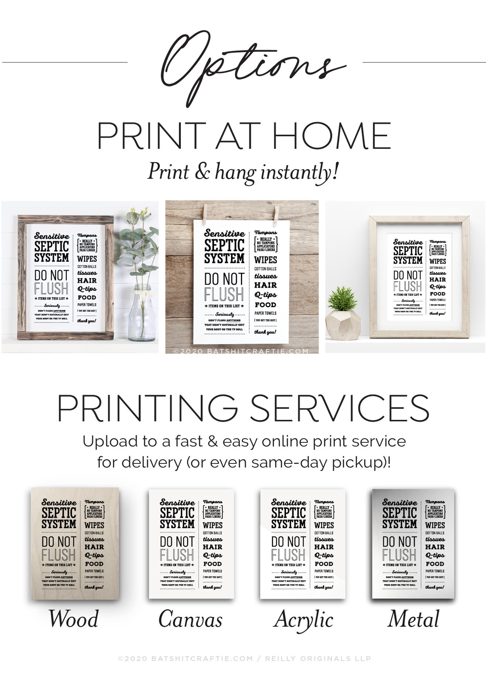 Cute Septic System Printable Sign now Protected by - Etsy