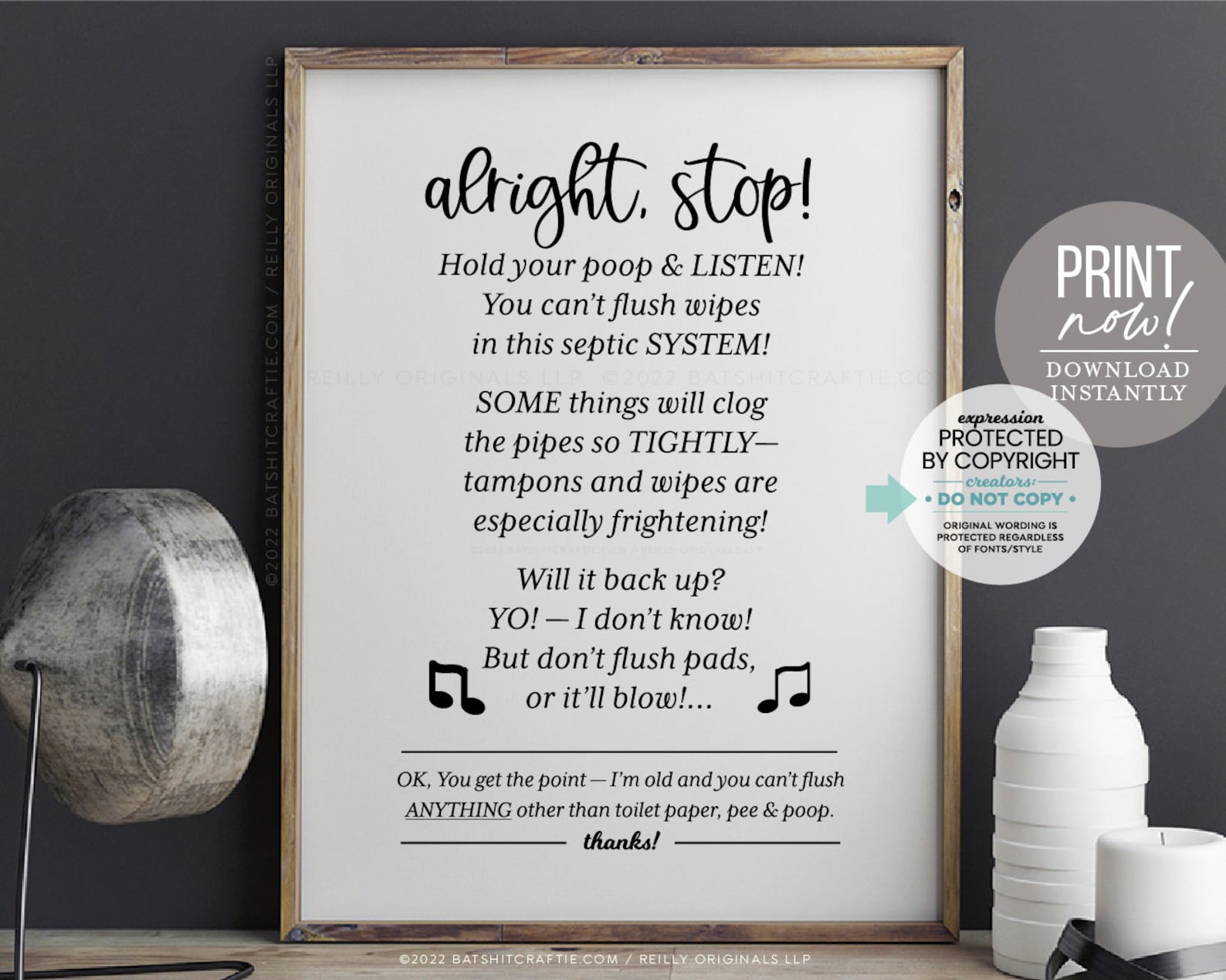 Funny Printable Septic System Sign Inspired by a 90s Icon - Etsy