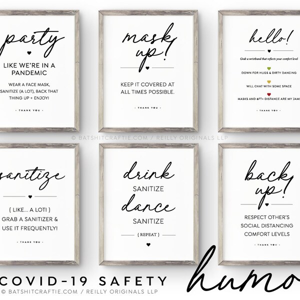 Covid Mask Funny Signs - Etsy