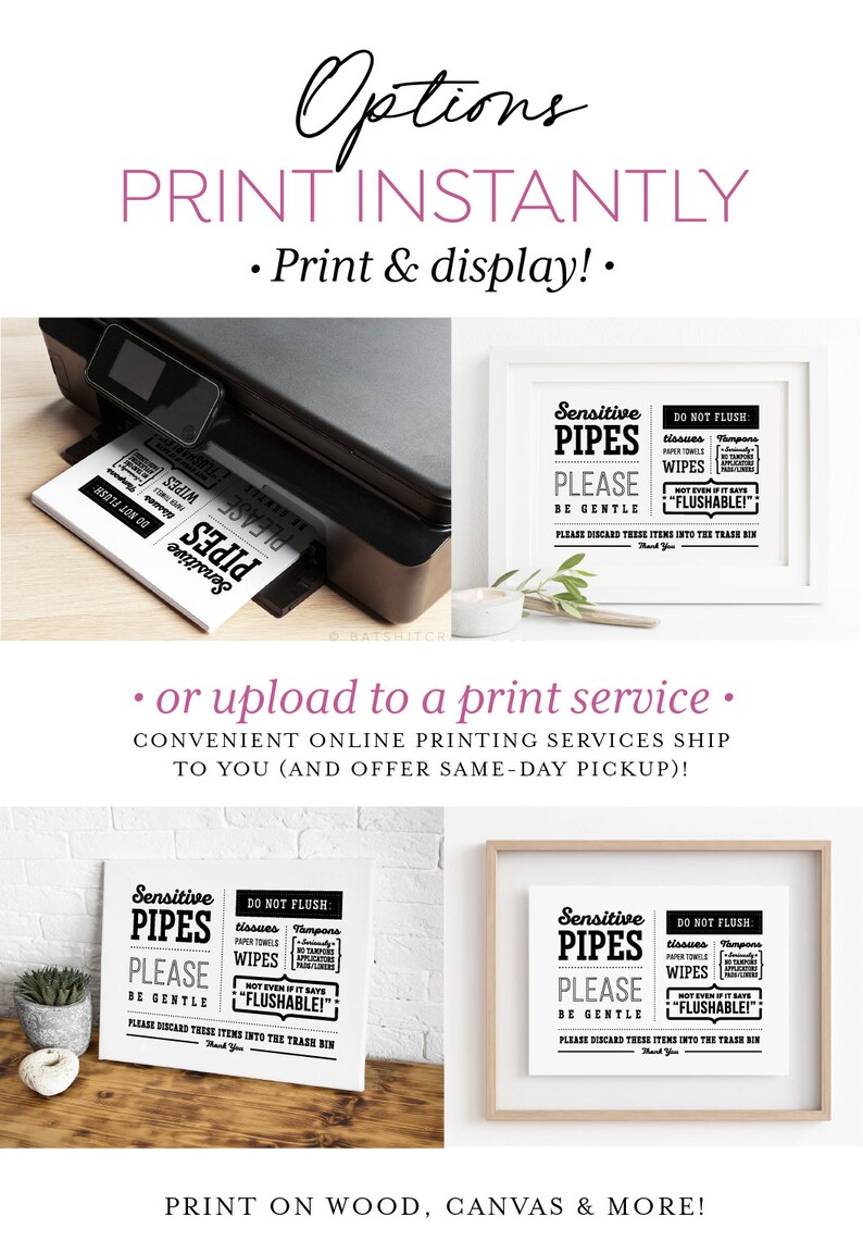 Sensitive Pipes Sign Ready to Ship or Print at Home - Etsy