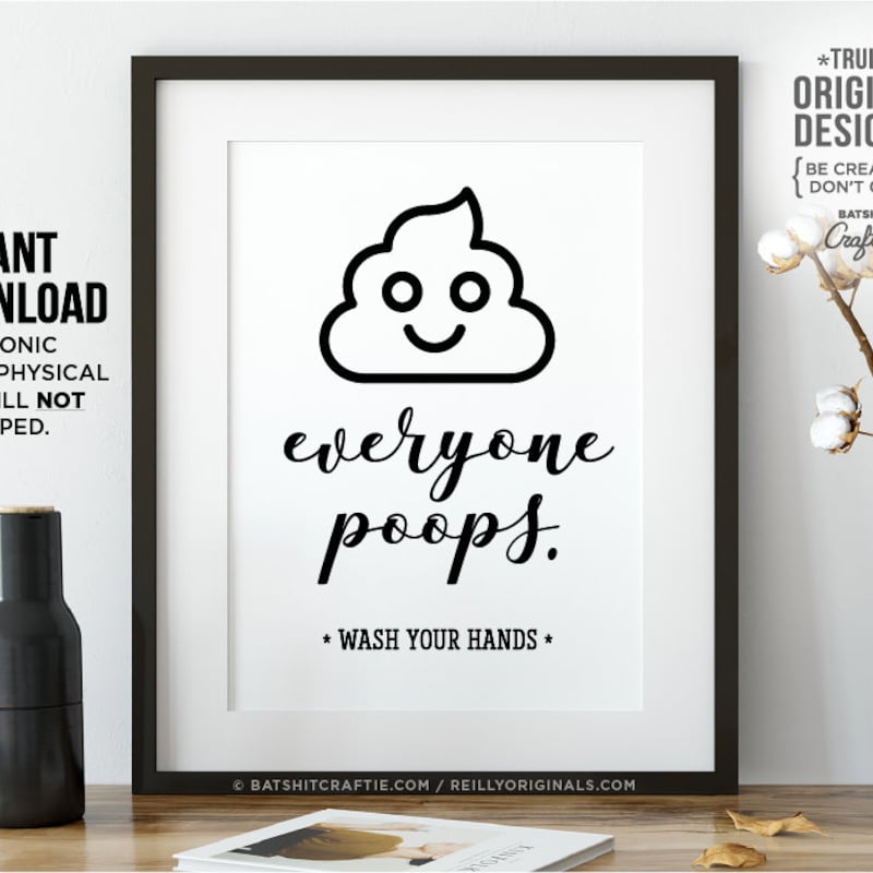 Everyone Poops Toilet Paper Holder - Etsy