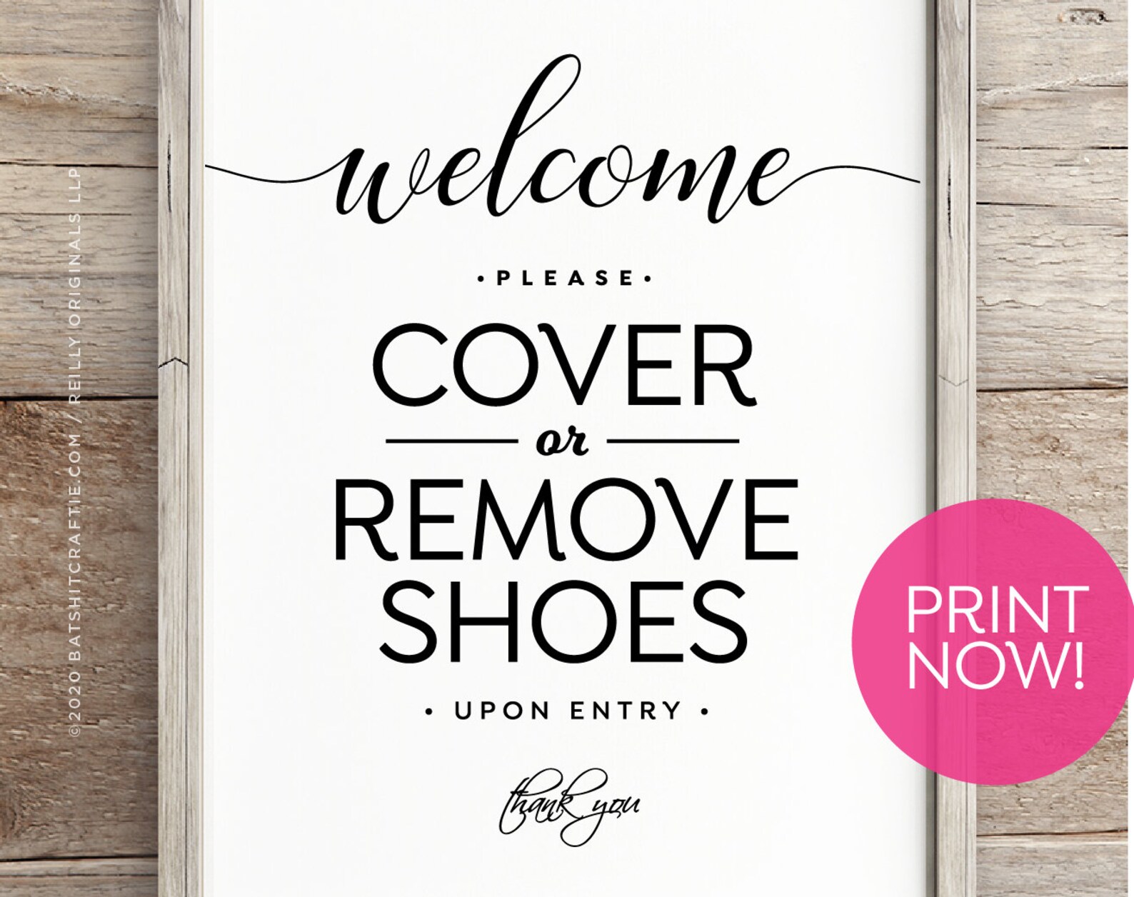 Welcome Remove or Cover Shoes PRINTABLE SIGN Instantly Download Print ...