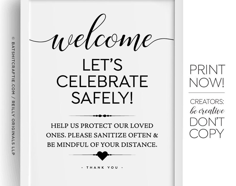 Let's Celebrate Safely Help Protect Friends Family | Etsy