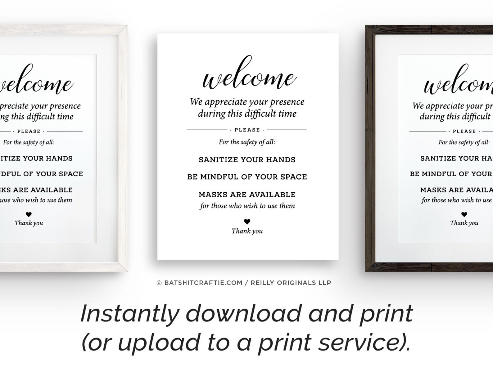 Funeral Safety Printable Sign Help Protect Our Friends Family | Etsy