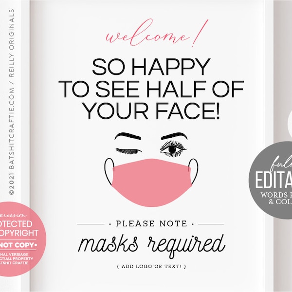 Covid Mask Funny Signs - Etsy