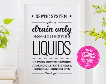 Liquids Only Sign - Etsy