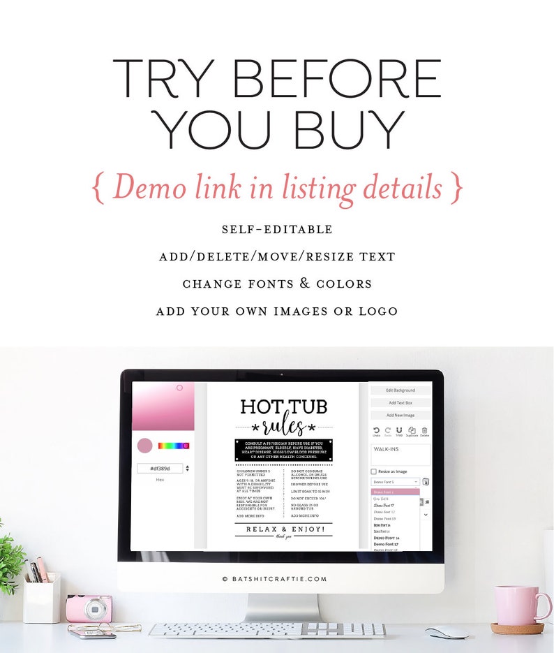 Editable Template Hot Tub Rules Printable Sign for Airbnb - Etsy