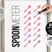 Spoon Meter Dry Erase DIY PRINTABLE Art Cute Invisible Chronic - Etsy