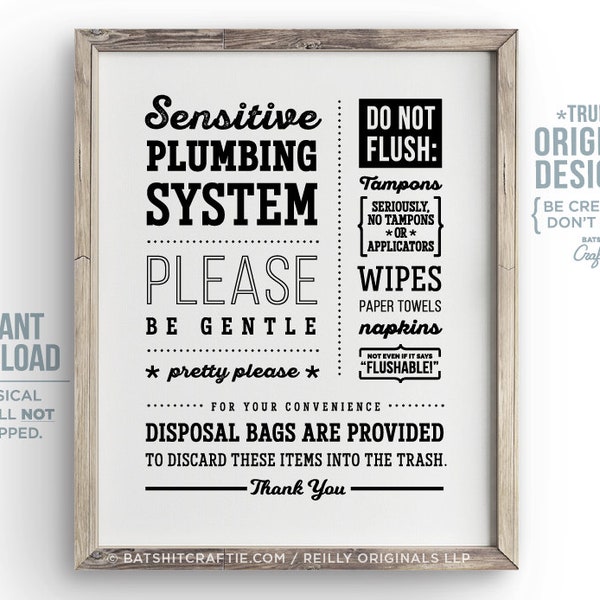 Pee Only Bathroom Sign - Etsy