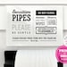 Sensitive Pipes Sign Ready to Ship or Print at Home Instantly Cute do ...
