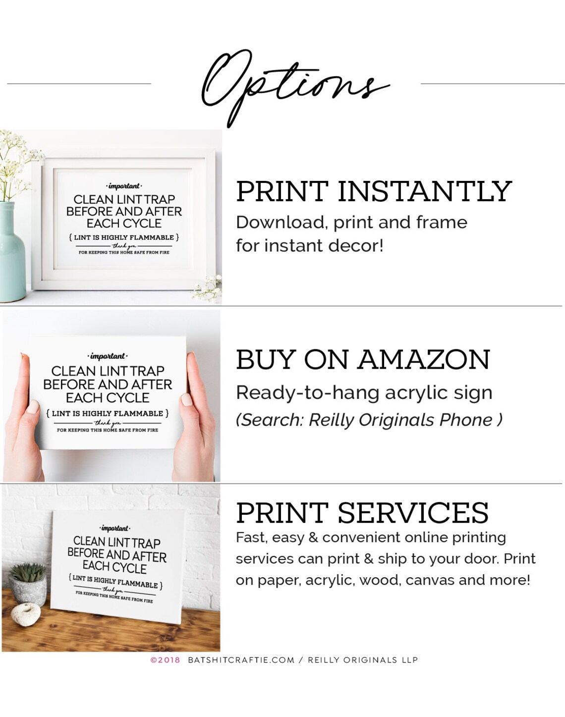 Please Clean Lint Trap Sign Ready to Ship or Print at Home - Etsy