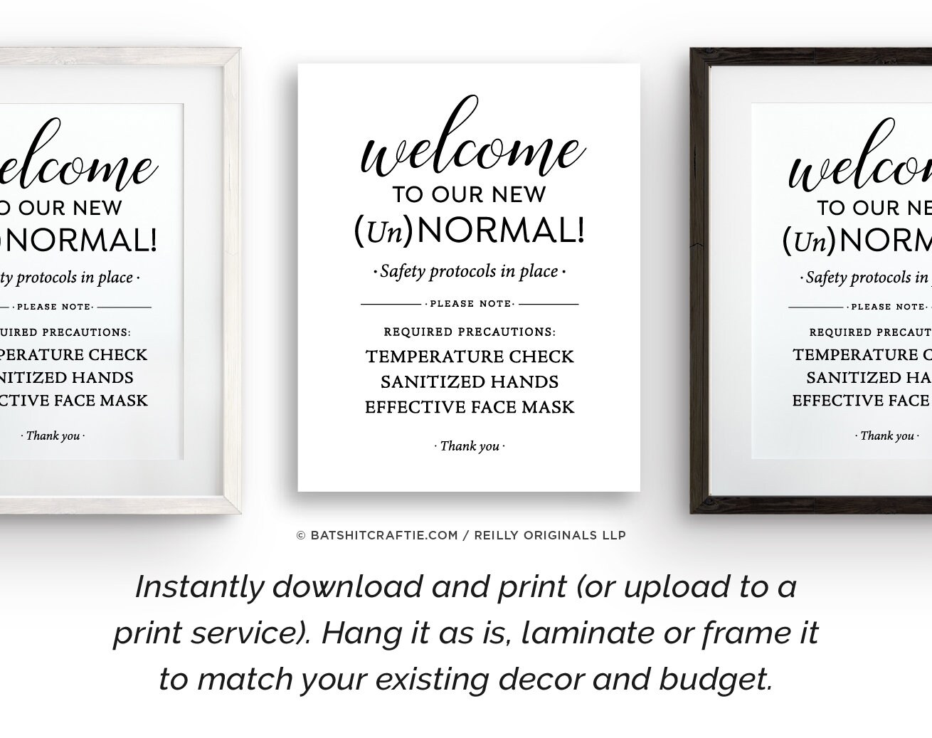 Welcome New un Normal Safety Protocols Required Printable - Etsy