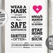 Cute Prevention Poster PRINTABLE Keep Social Distance Wear Mask ...