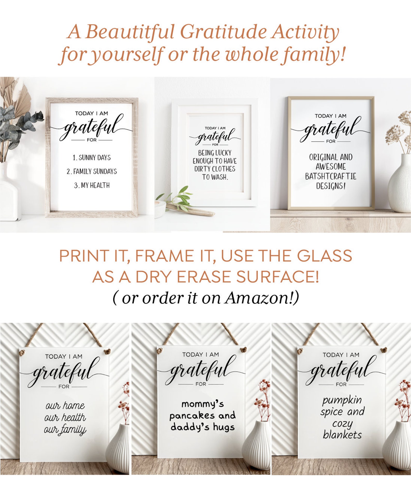 Today I Am Grateful for Dry Erase Activity ~ Cute Thanksgiving Decor ...