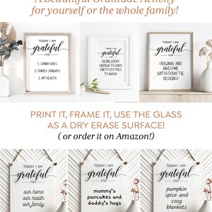 Today I Am Grateful for Dry Erase Activity Cute Thanksgiving Decor ...