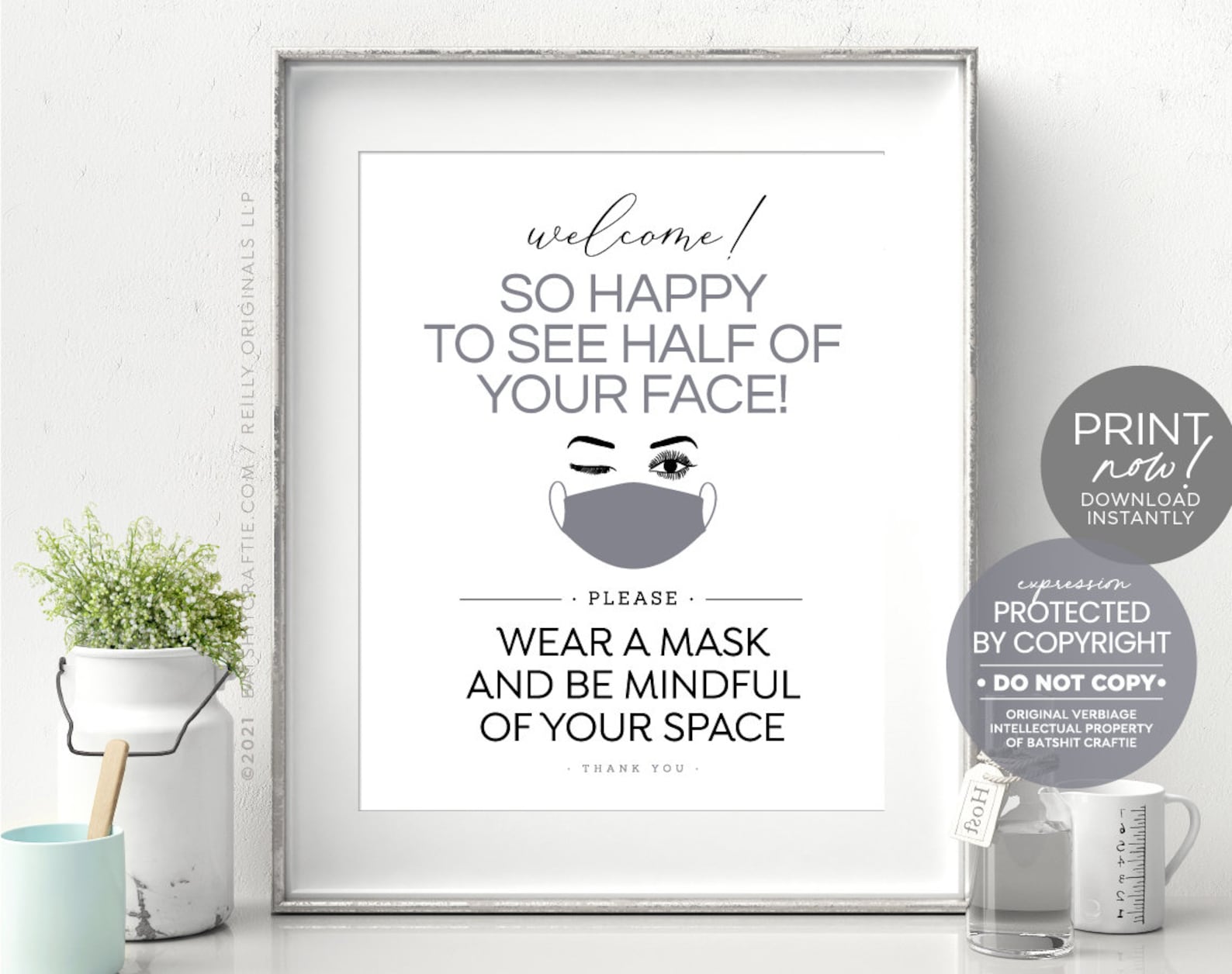Funny Mask Required Printable Sign Instantly Download - Etsy