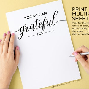 Today I Am Grateful for Dry Erase Activity Cute Thanksgiving Decor ...