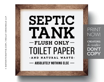 Septic Tank Sign | Etsy