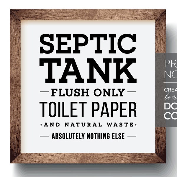 Septic Tank Printable - Etsy