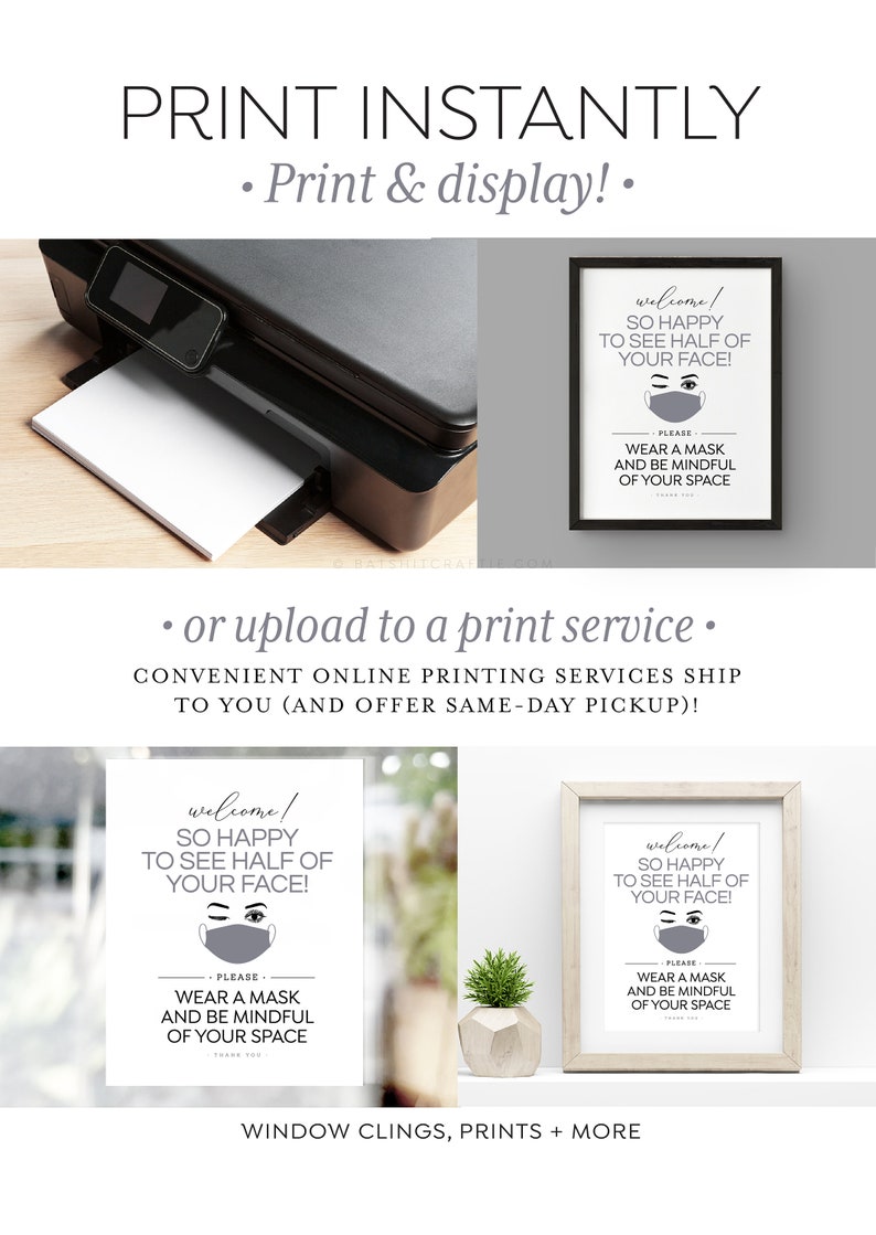 Funny Mask Required Printable Sign Instantly Download - Etsy