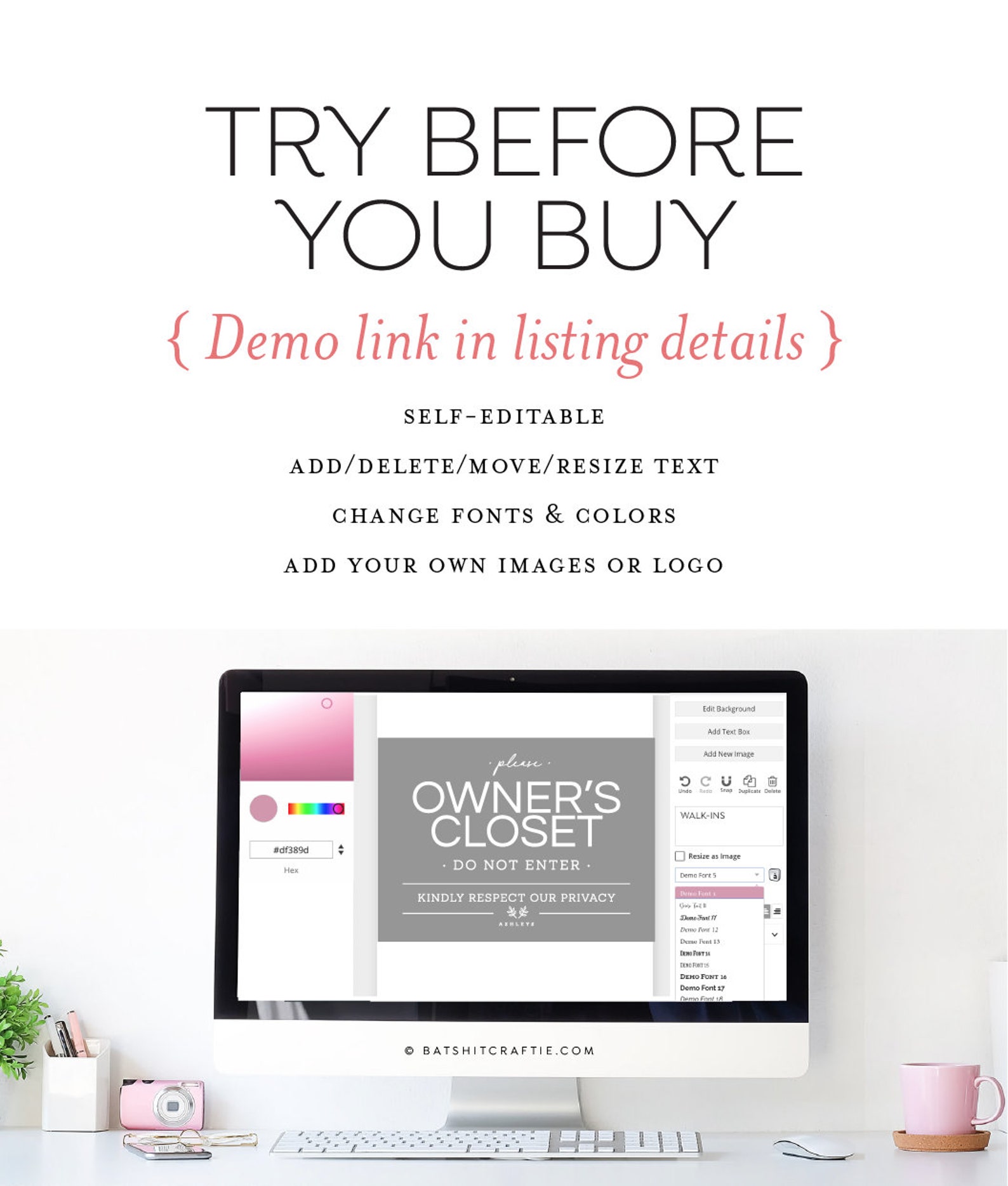 8x10 Fully editable template Create ONE Custom | Etsy