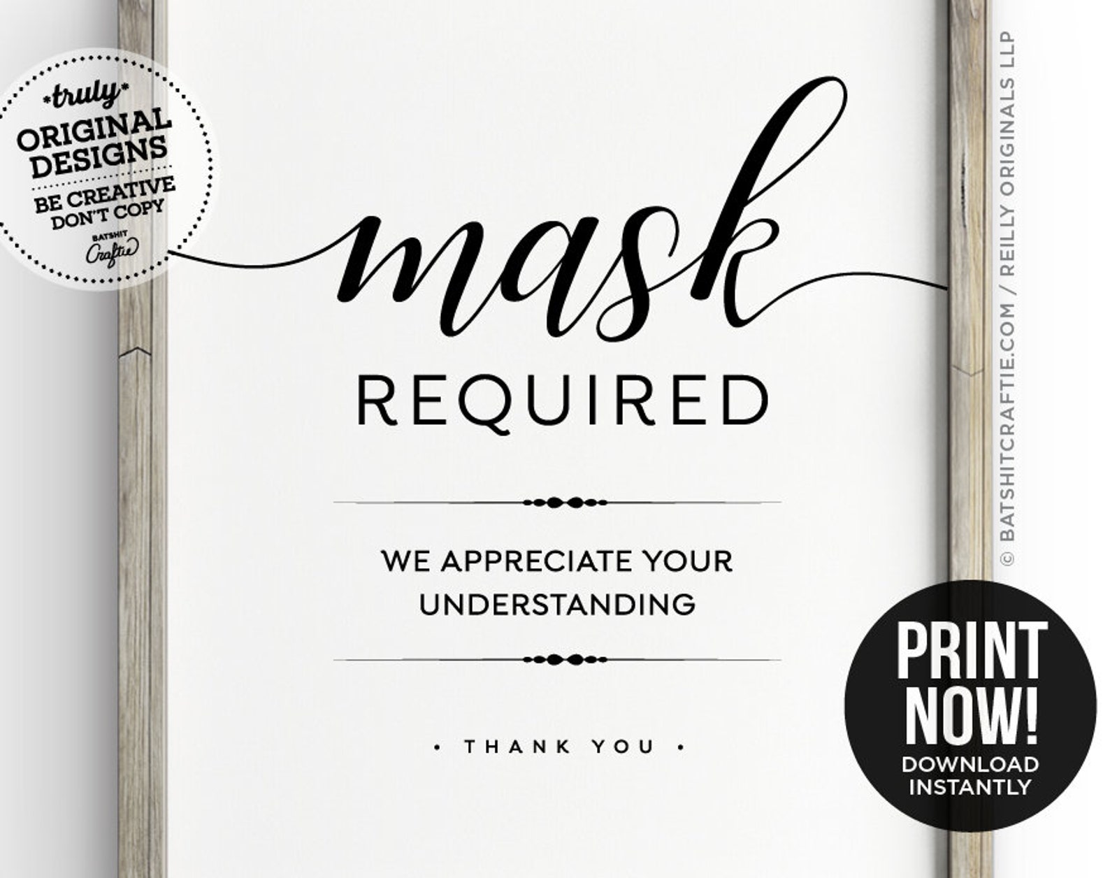 Face Mask Required PRINTABLE SIGN Office Workplace Restaurant - Etsy