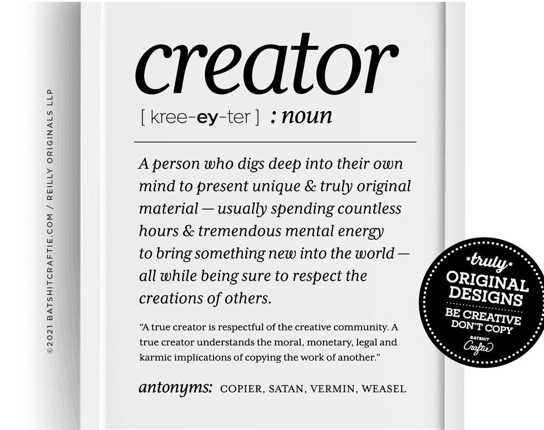Creator Definition, Funny and Relatable Instant Download — Hang in Your ...