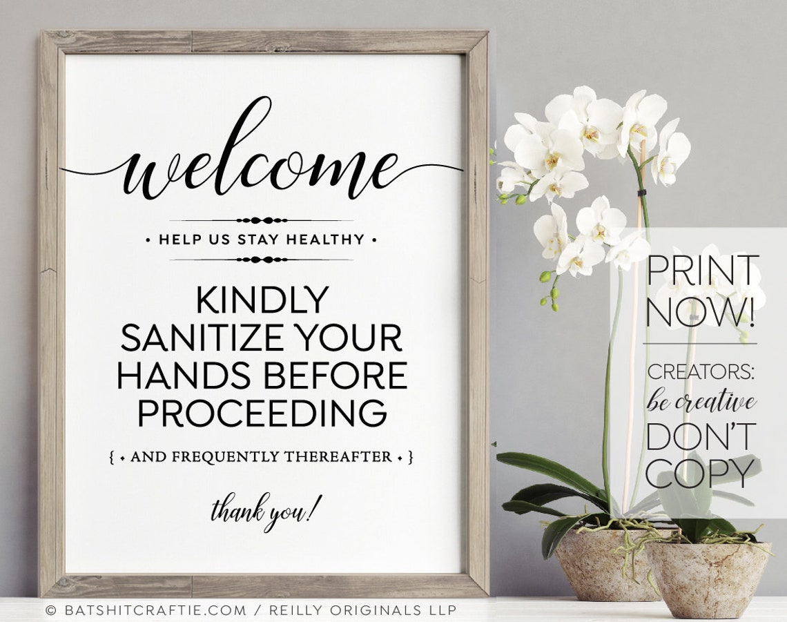 Kindly Sanitize Hands Before Proceeding & Frequently Thereafter ...