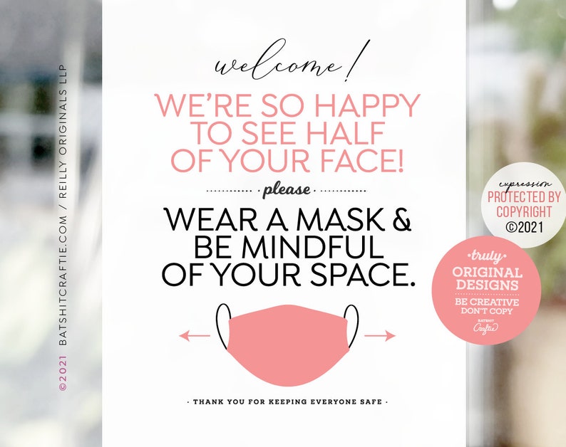 Funny Mask Required Printable Sign Instantly Download - Etsy