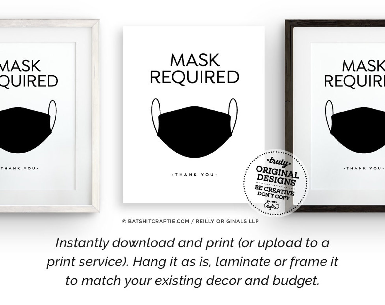 Simple Face Mask Required PRINTABLE SIGN Office Workplace - Etsy