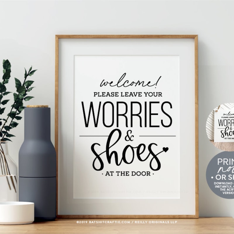 Shoes in Here Sign - Etsy UK