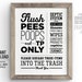 Septic System Sign PRINTABLE Bathroom Sensitive Plumbing Flush Only Pee ...