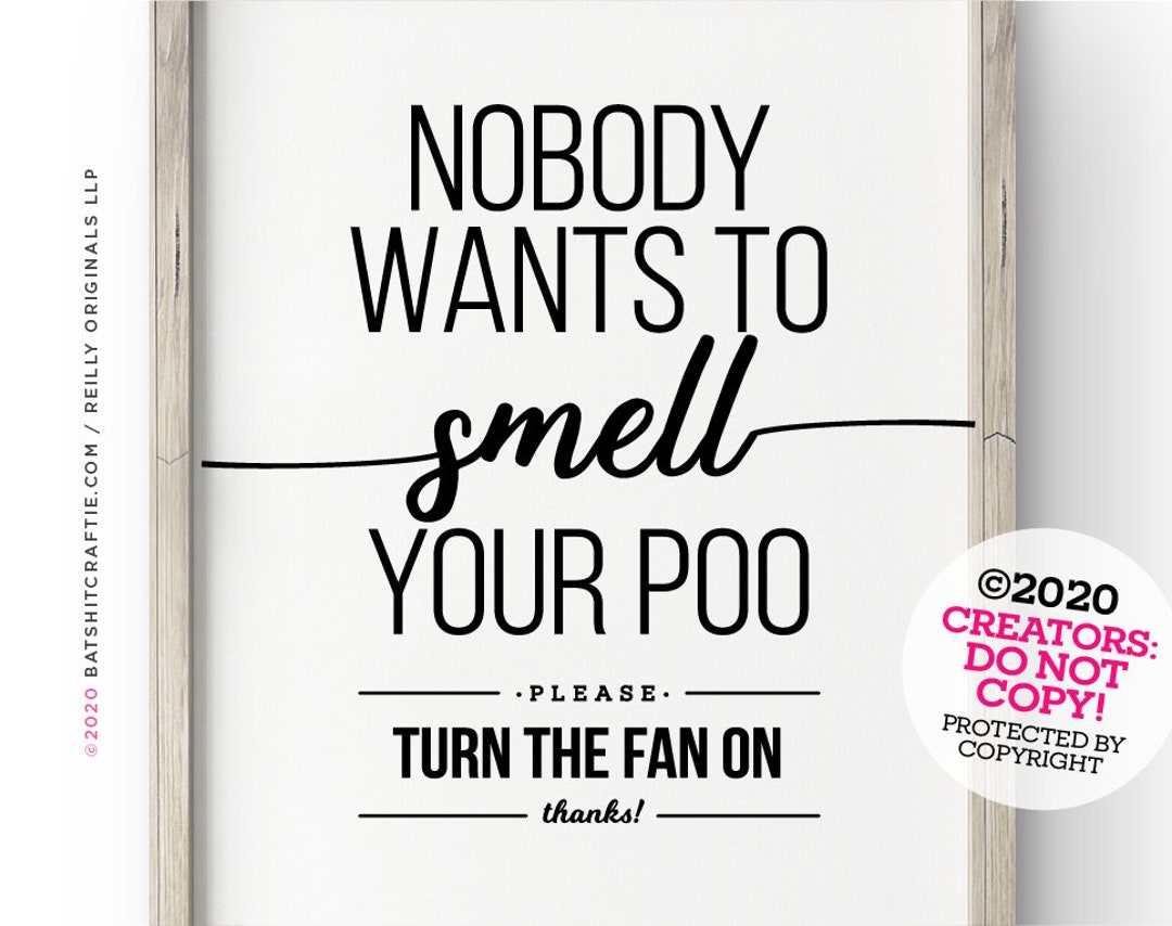 Funny Turn Vent Fan on PRINTABLE Sign ~ Instantly Download, Print ...