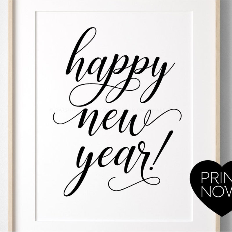 New Year Sign - Etsy